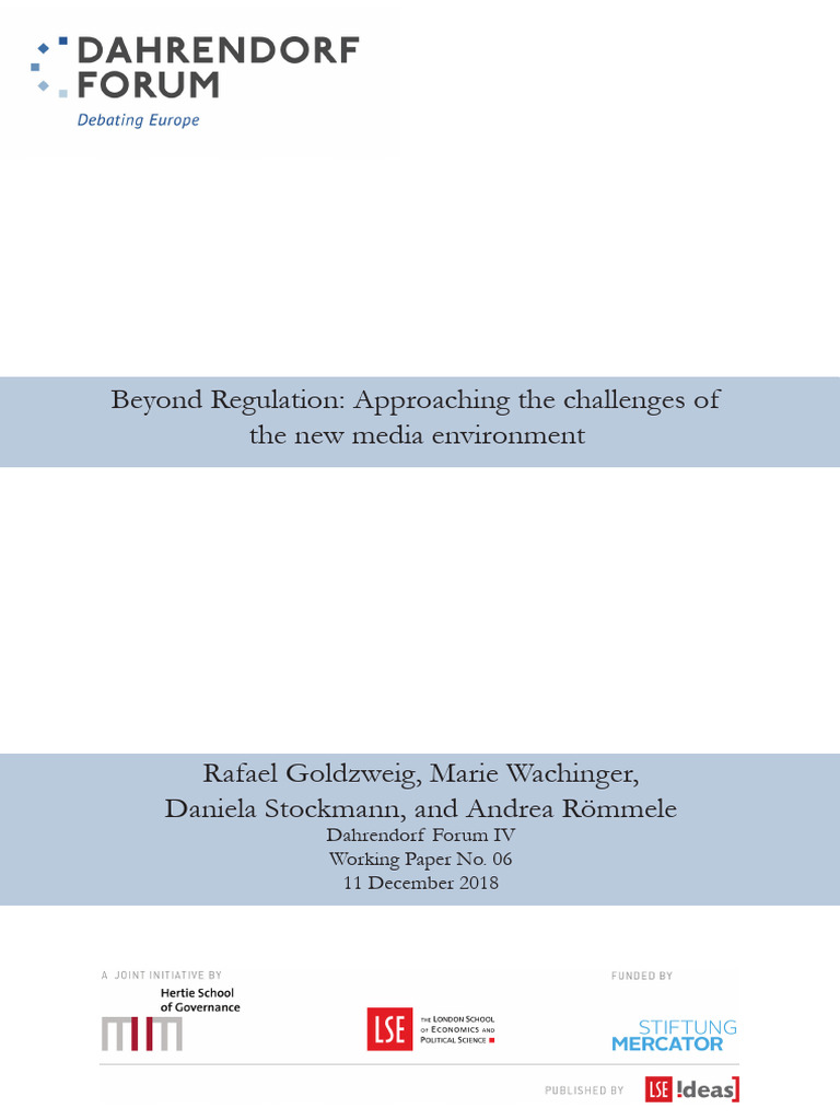 Beyond-Regulation Final | PDF | Facebook | Media (Communication)