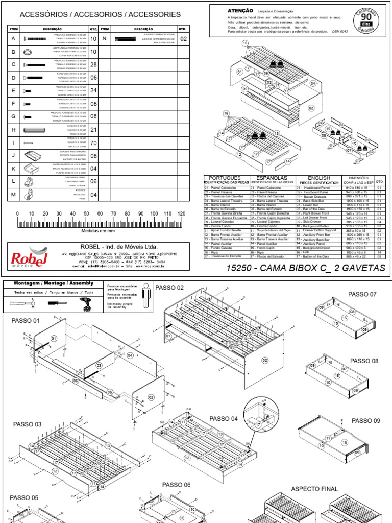 Cama Bibox Juliette Rev 02 97f1a | PDF