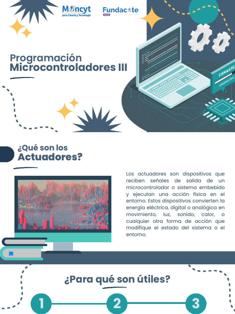 PROGRAMACION_MICROCONTROLADORES_III_ACTUADORES_MODULO_7_PROGRAMACION | PDF | Diodo emisor de luz ...