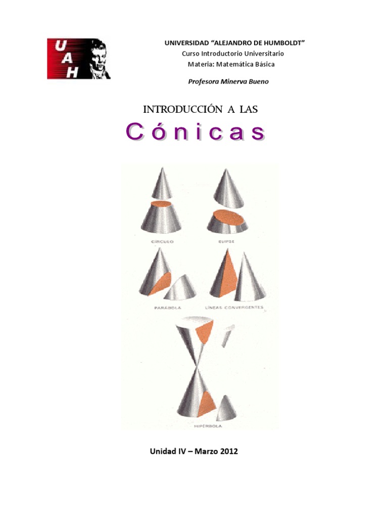 Introducción a las Cónicas en Matemáticas | PDF | Circulo | Geometría ...