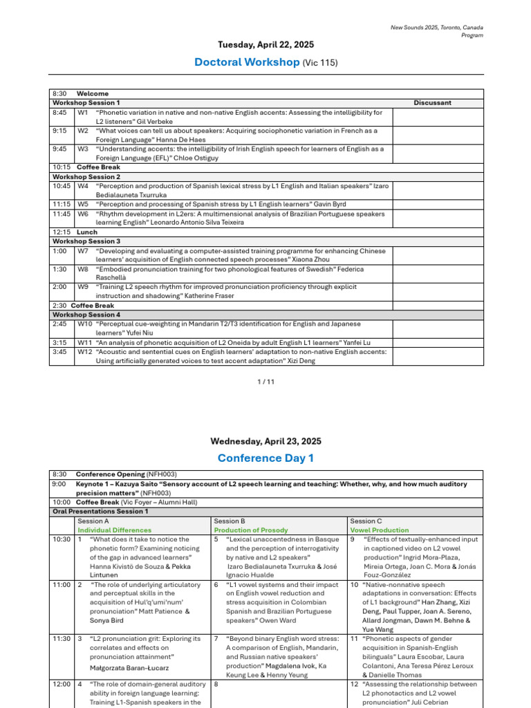 New Sounds 2025 - Program - March 4 2025 | PDF | Second Language ...