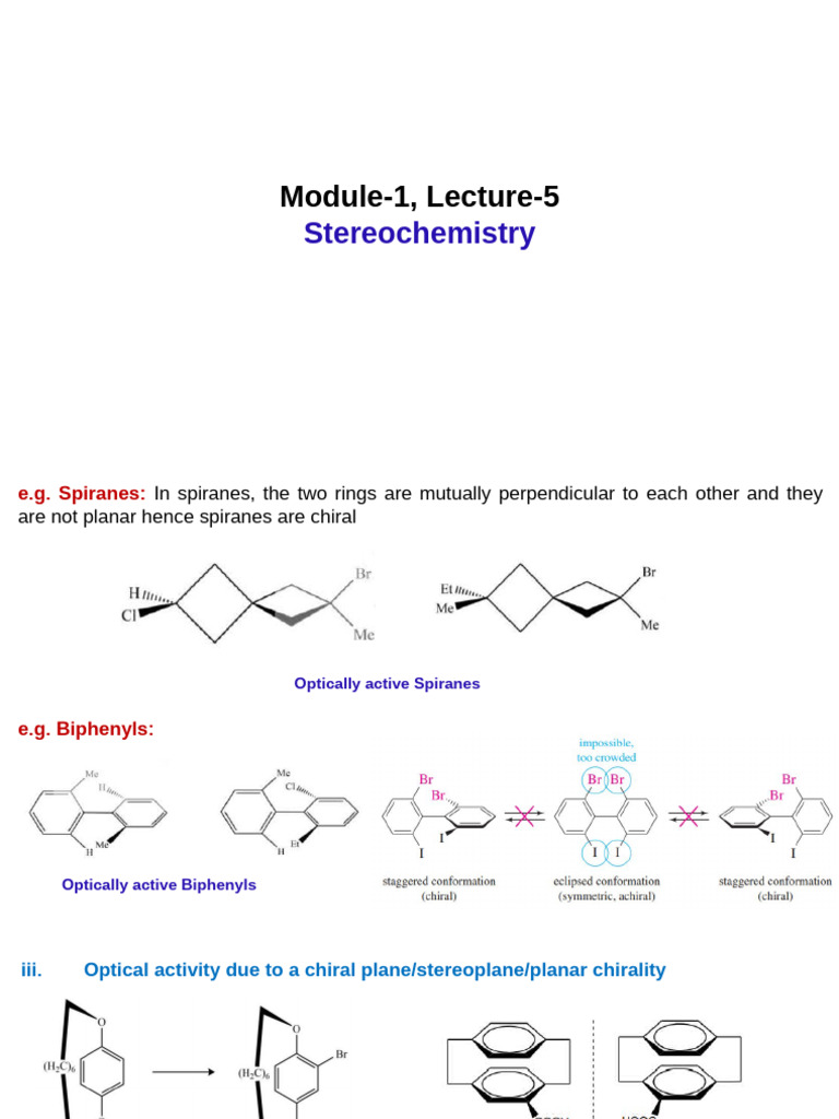 Stereochemistry and Projection Formulas | PDF | Chirality (Chemistry ...