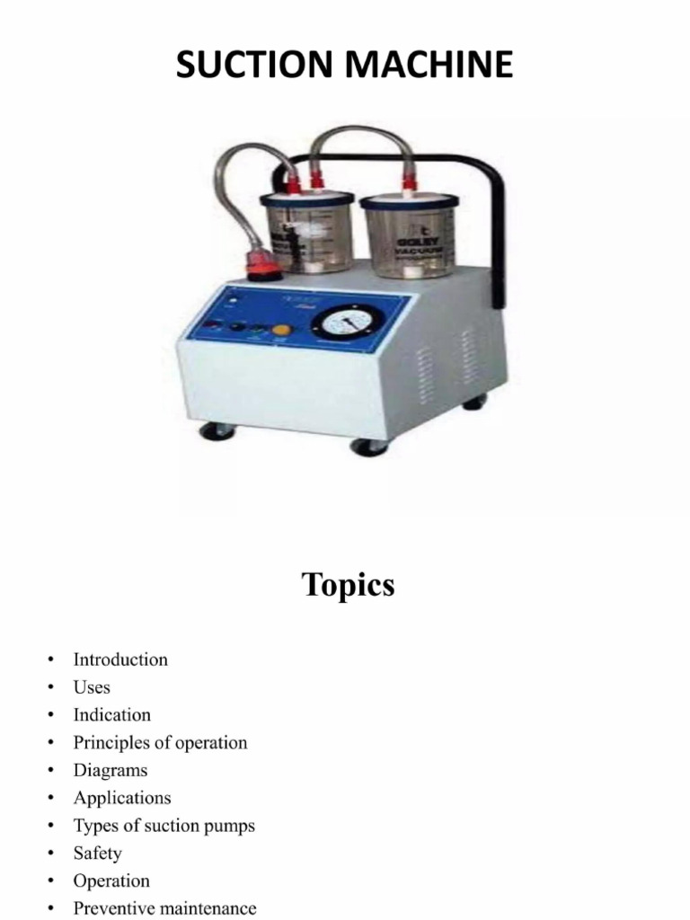Suction Machines | PDF
