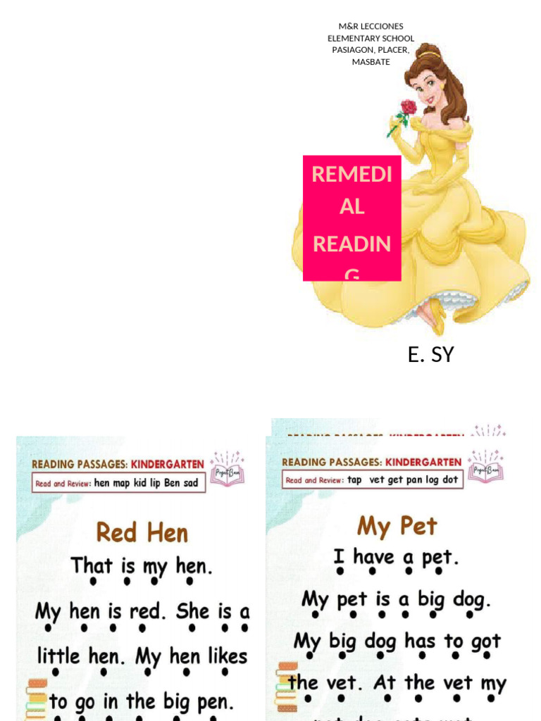 Reading Remedial Booklet Pdf