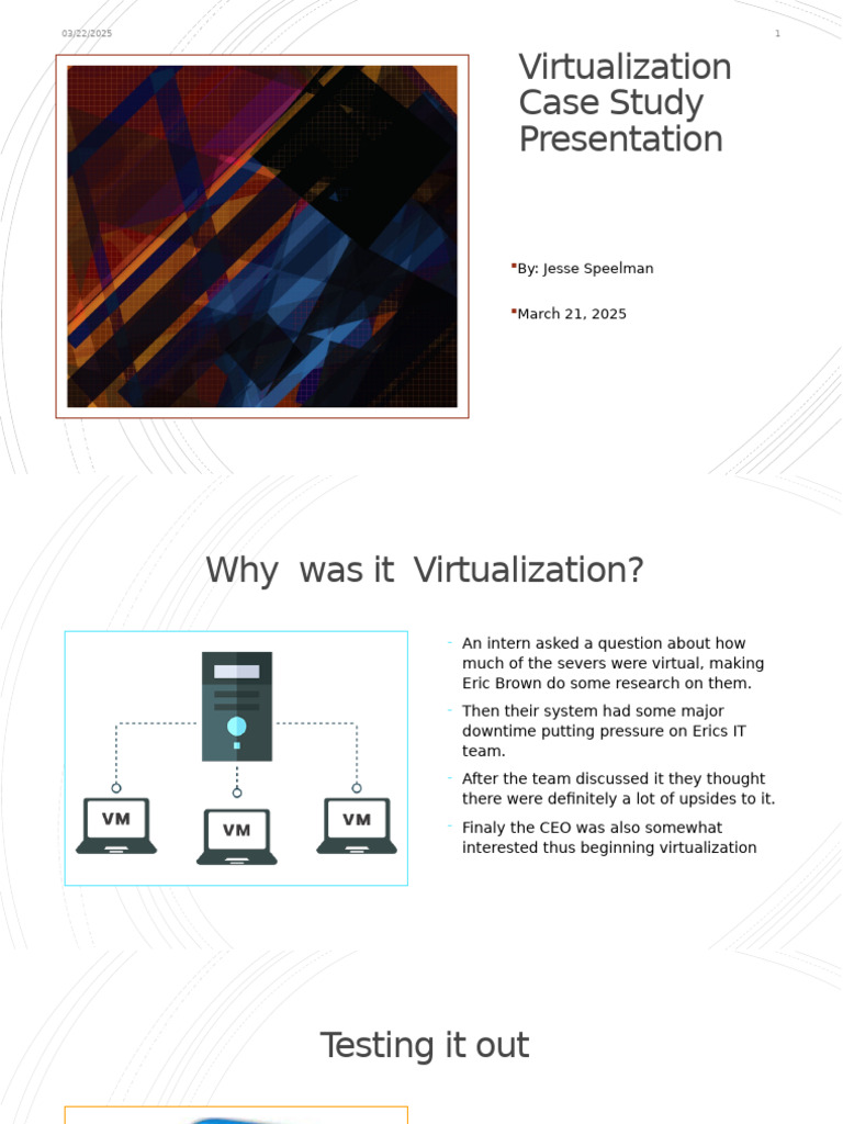 Virtualization Case Study Overview | PDF | Virtualization | Computing