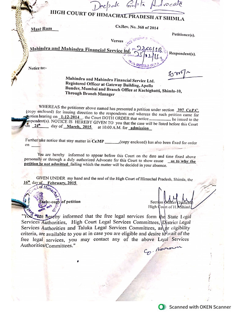 Criminal Case No 1 | PDF