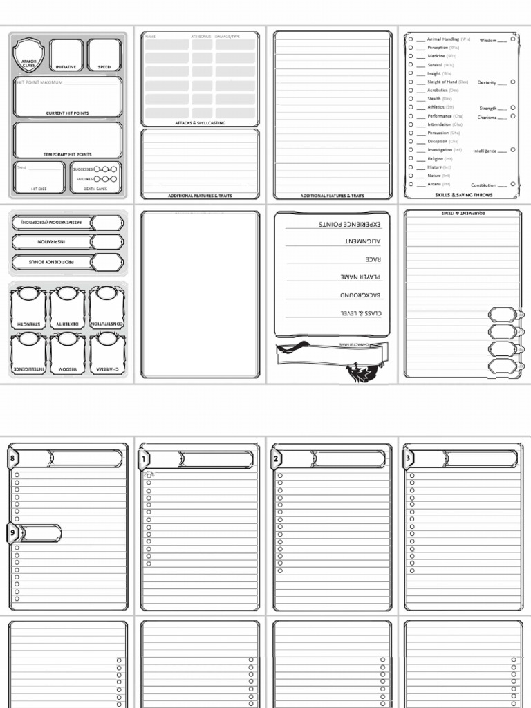 2635317-Pocket Character Sheet - 2024 | PDF | Storytelling | Gaming