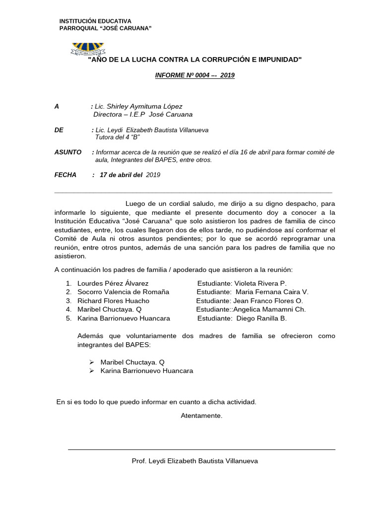 Informe 4 Comte de Aula | PDF