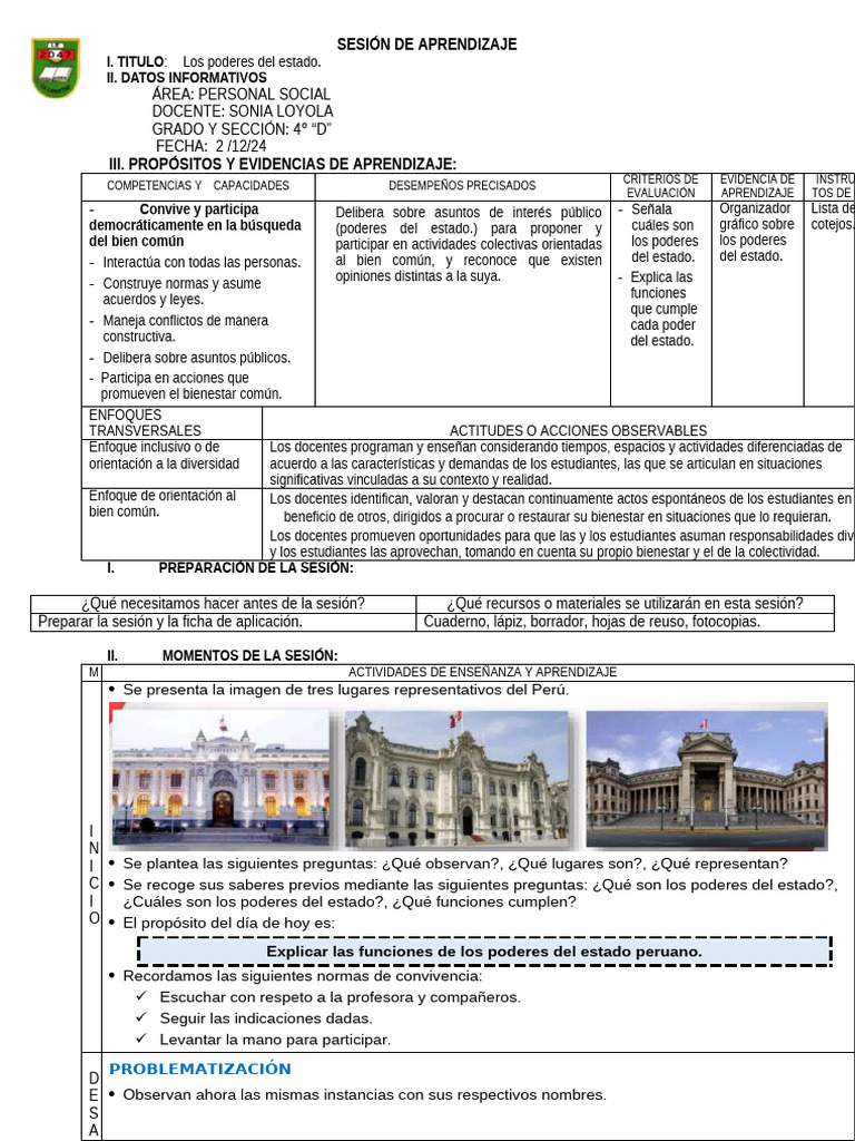 Funciones de los Poderes del Estado | PDF | Judicaturas | Gobierno