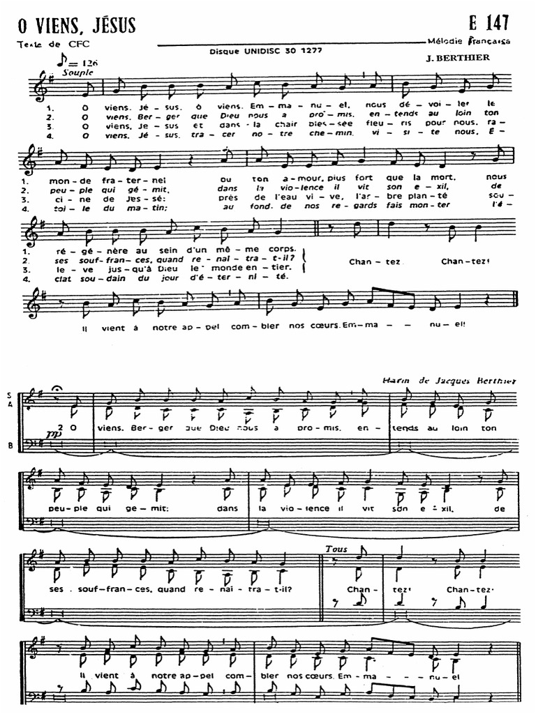 o Viens Jesus CNA370 | PDF