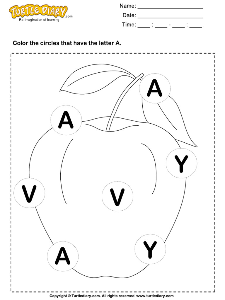 Identifying Letter A | PDF