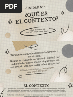 El Contexto Físico, Semántico y Situacional | PDF | Comunicación ...