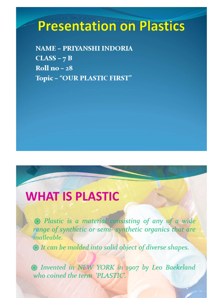 Understanding Plastic: Uses and Issues | PDF