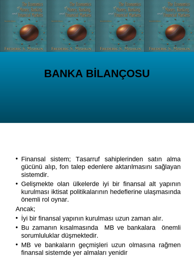 Bölüm - 5.1 Banka Bi̇lançosu | PDF