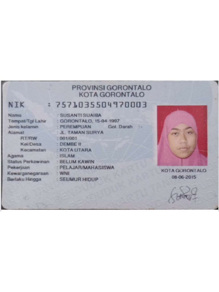 KTP Susanti Suaiba | PDF