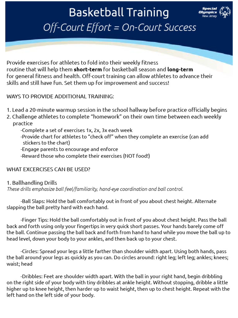 Off Court Basketball Training | PDF | Foot | Hip