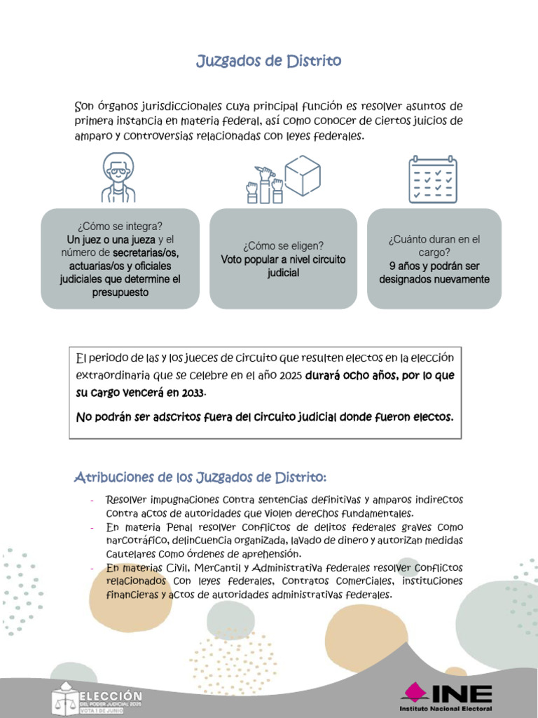 Infografía. Juzgados de Distrito | PDF