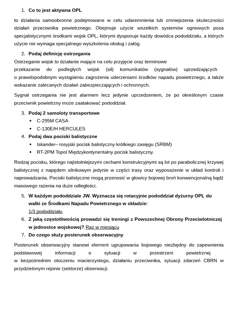 OPL Test | PDF