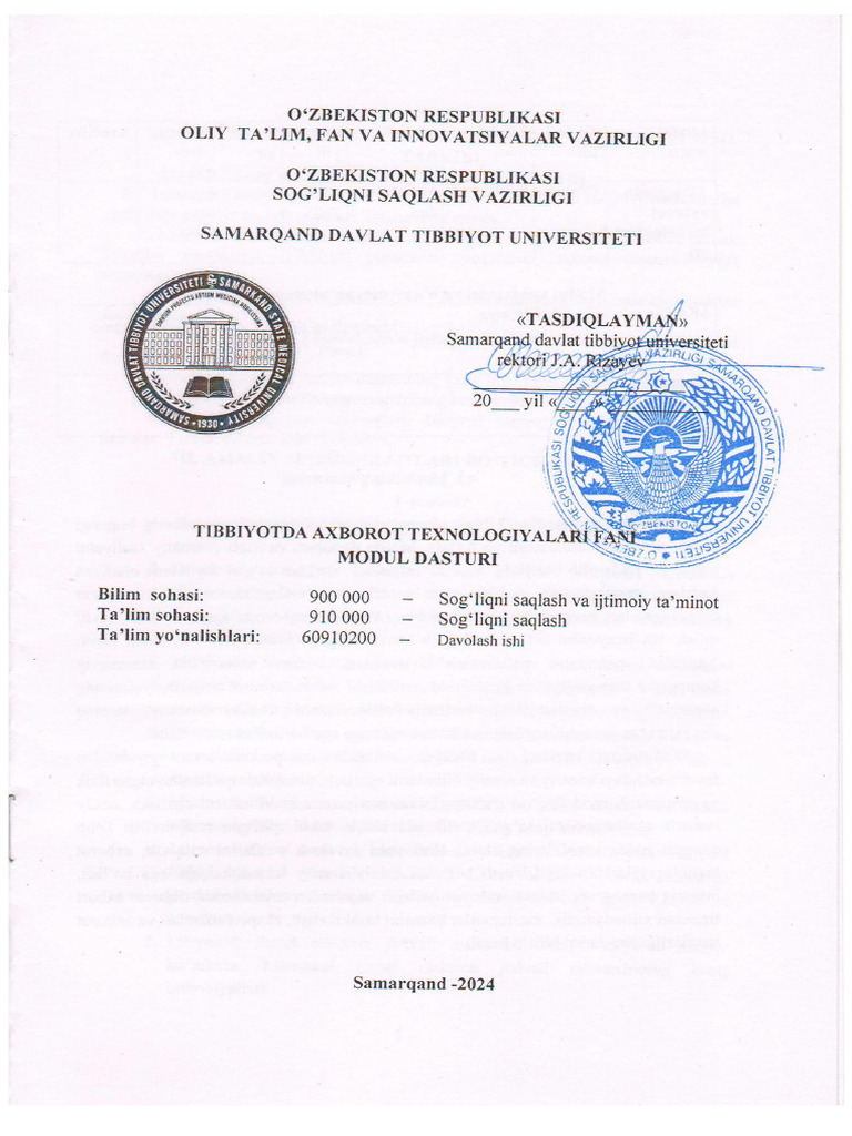 +TAT Modul Dastuti. Davolash | PDF