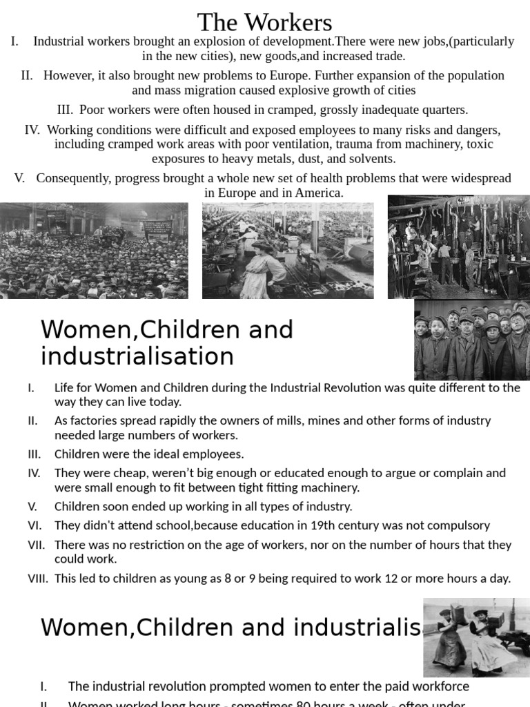 Impact of Industrialization on Workers | PDF | Industrial Revolution ...