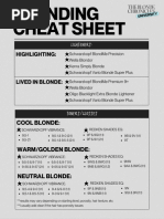 Schwarzkopf Conversion Chart | PDF
