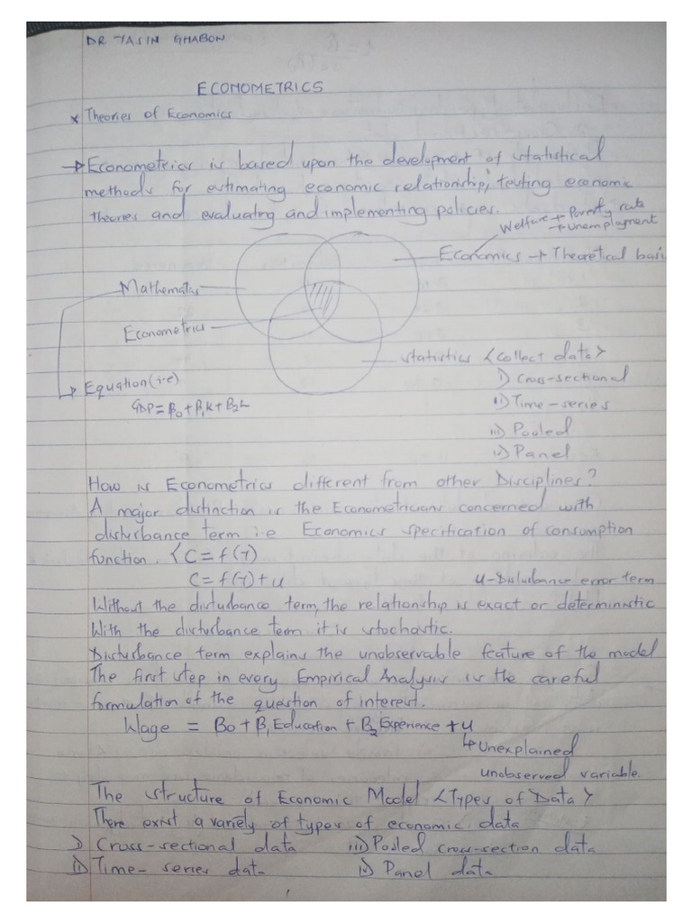 Econometrics | PDF