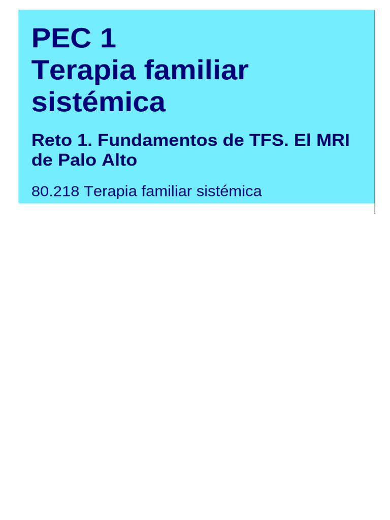 TFS Enunciado PEC1 20242 | PDF | Sicología