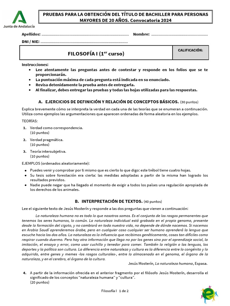 FIL_2024 | PDF | Naturaleza | Verdad