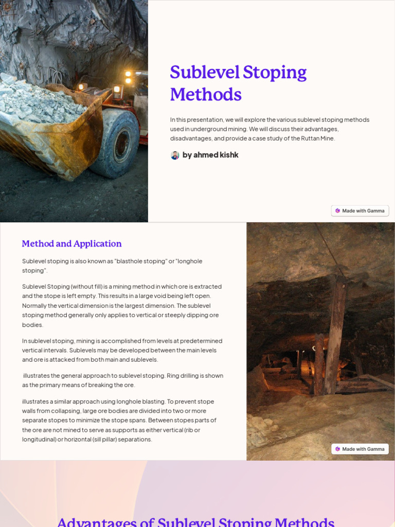 Sublevel Stoping 1704093540 | PDF | Mining