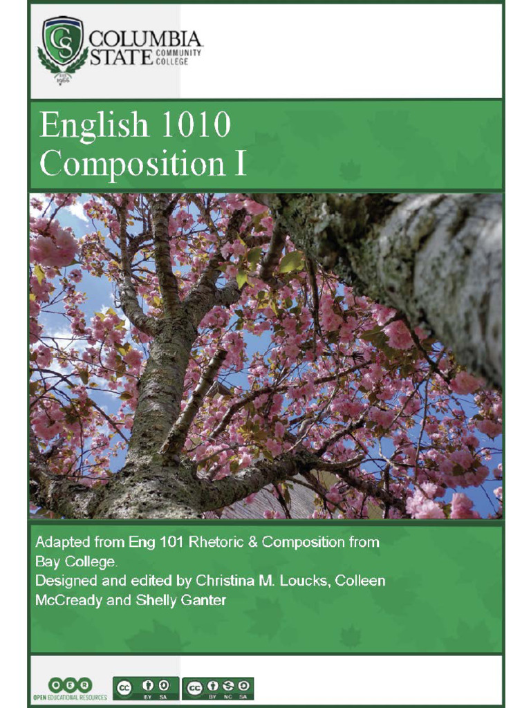 English 1010 Composition I Guide | PDF | Essays | Writing