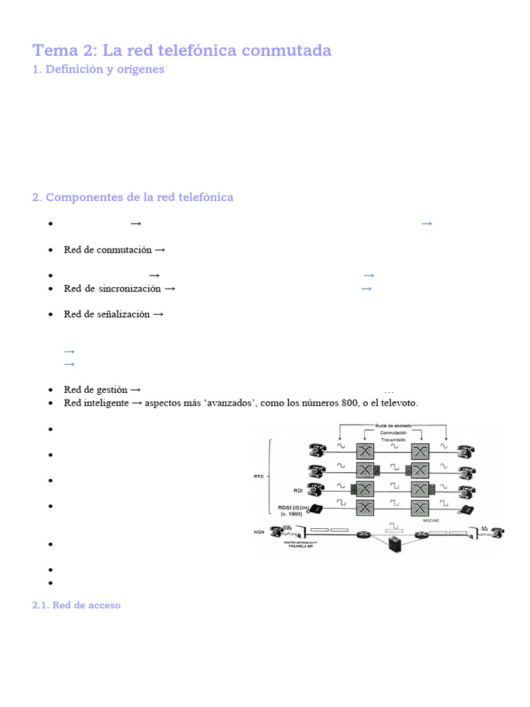Tema2_24 | PDF | Red Telefónica Conmutada | Red de computadoras