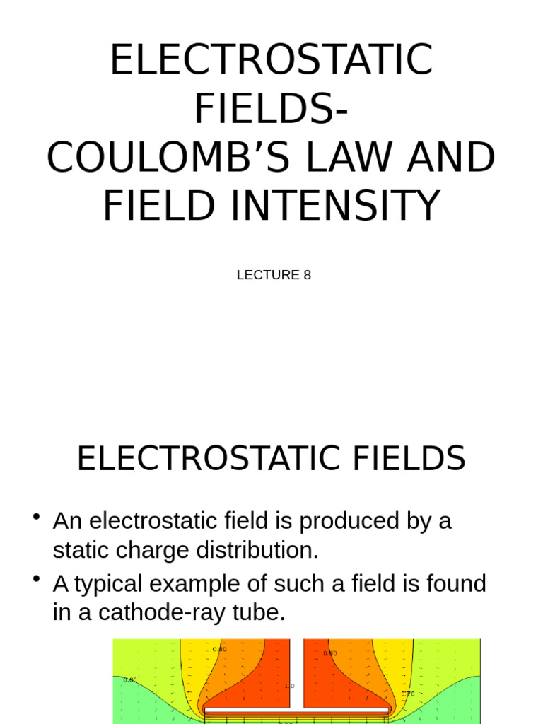 Electrostatic Fields and Coulomb's Law | PDF | Electric Field | Force