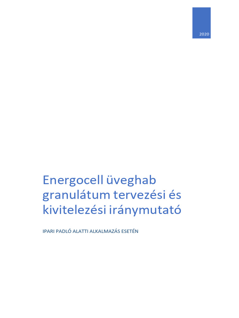 Energocell tervezési és kivitelezési iránymutató ipari padló_2020-6 | PDF