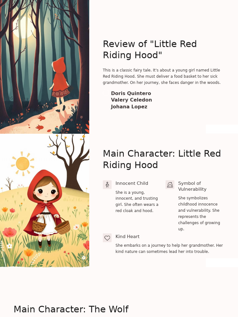 Review of Little Red Riding Hood | PDF