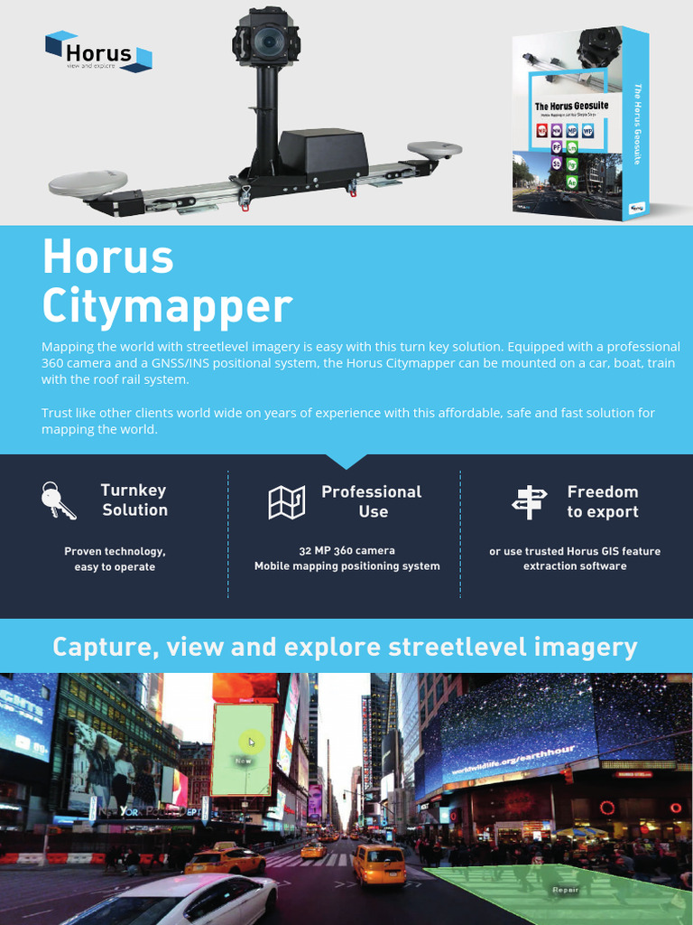 Datasheet Horus Citymapper | PDF | Geographic Information System | Camera