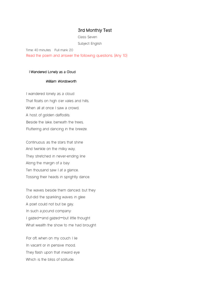 English Seven | PDF