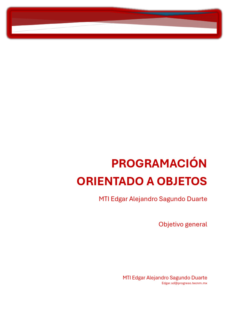 Manual de POO-1 | PDF | Programación | Constructor (Programación Orientada a Objetos)