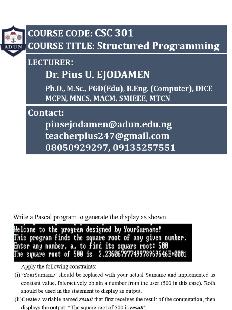 CSC301 Practicals Examples | PDF | Boolean Data Type | Boolean Algebra