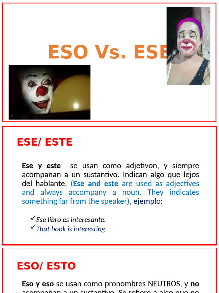 ESO Vs ESE | PDF | Lingüística