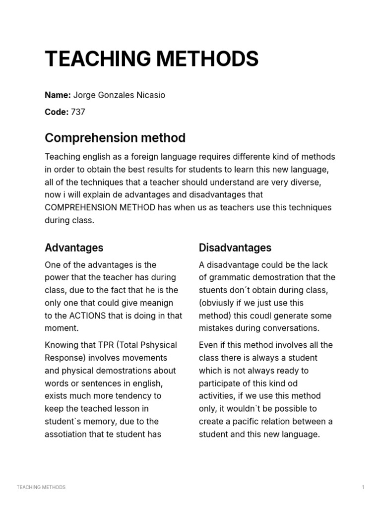 TEACHING_METHODS | PDF