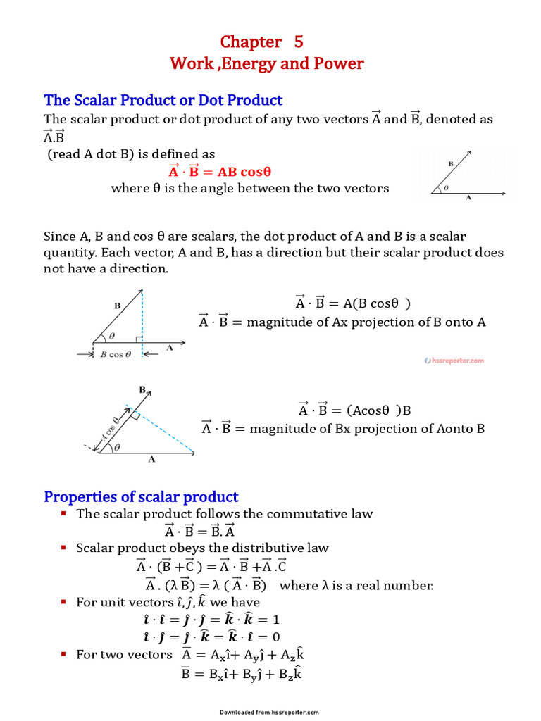 +1 Physics Ch-5 WORK, ENERGY AND POWER | PDF | Collision | Power (Physics)