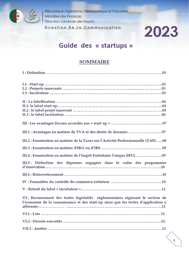 Guide des Labels pour Startups Innovantes | PDF | Start-up | Petites ...