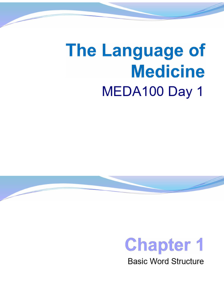 Meda100 Day 1 Powerpoint Basic Word Structure Pdf Word Linguistics