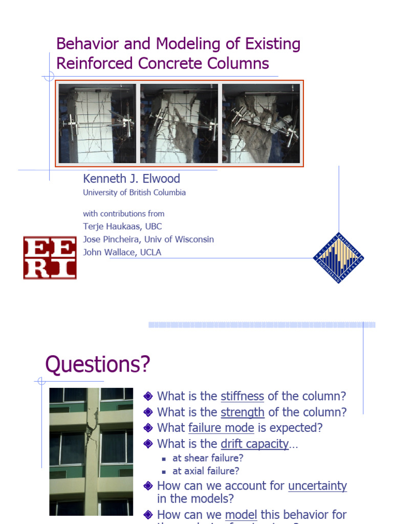 Reinforced Concrete Column Behavior Analysis | PDF | Fracture | Buckling