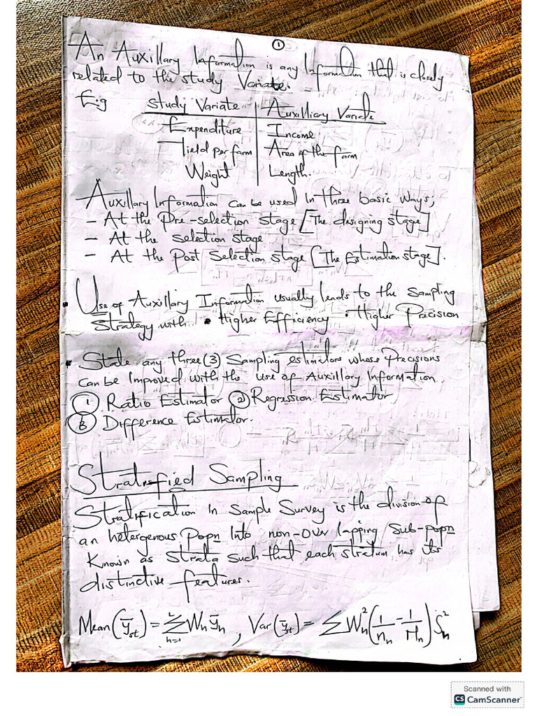Stratification and Post Stratification | PDF