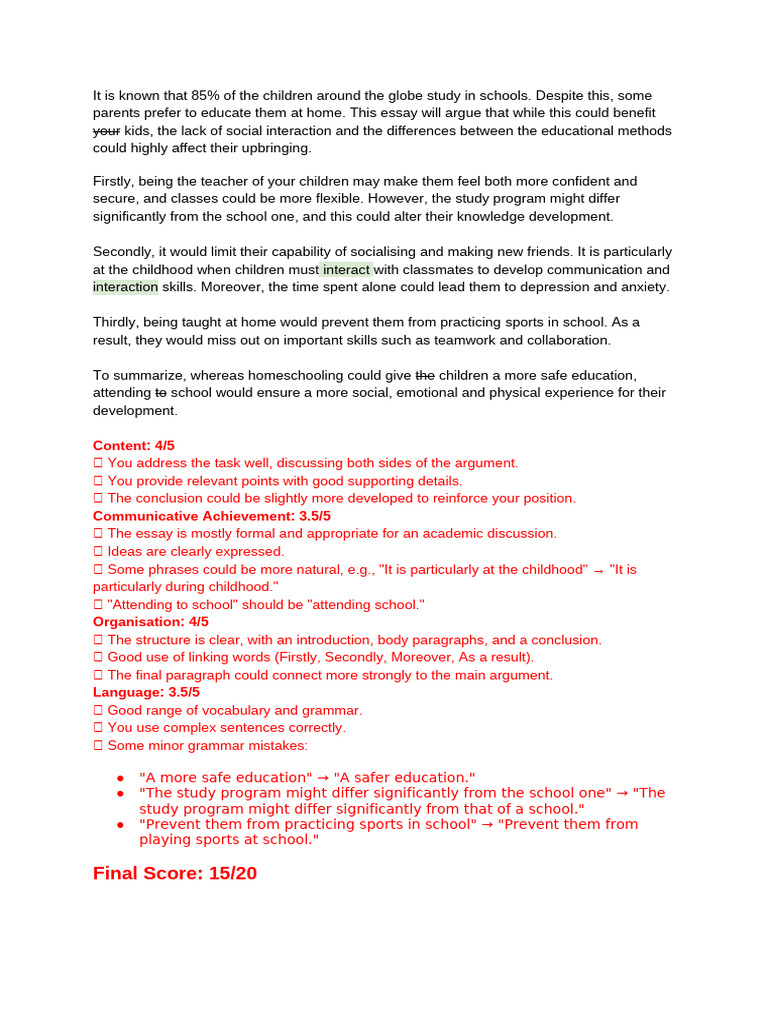 FCE Mock - Essay 2 | PDF