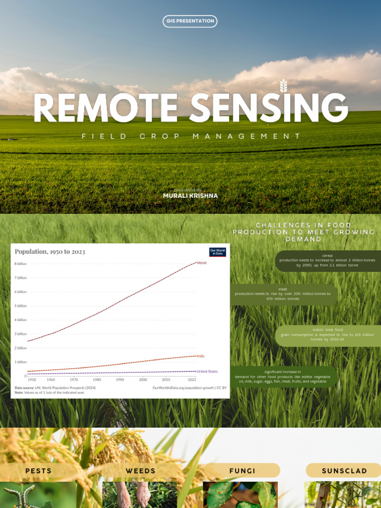 Remote Sensing in Crop Management | PDF | Agriculture | Remote Sensing