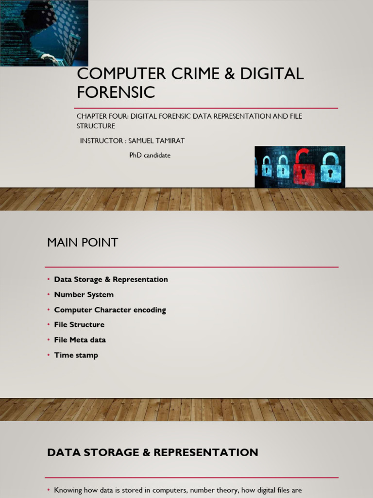 Chapter 4 Digital Forensic Data Representation & File Structure | PDF | Character Encoding ...