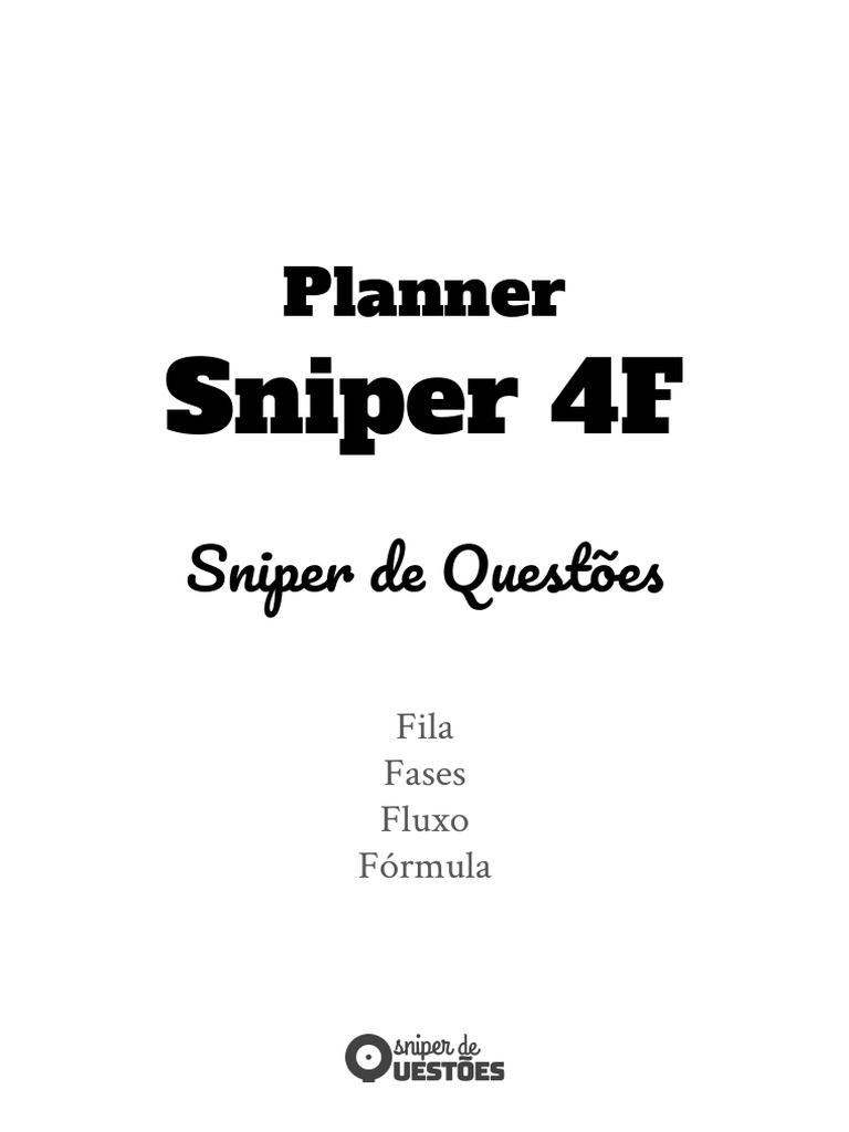 Planner 4F Sniper de Questo Es 230303 170331 | PDF | Química | Matemática