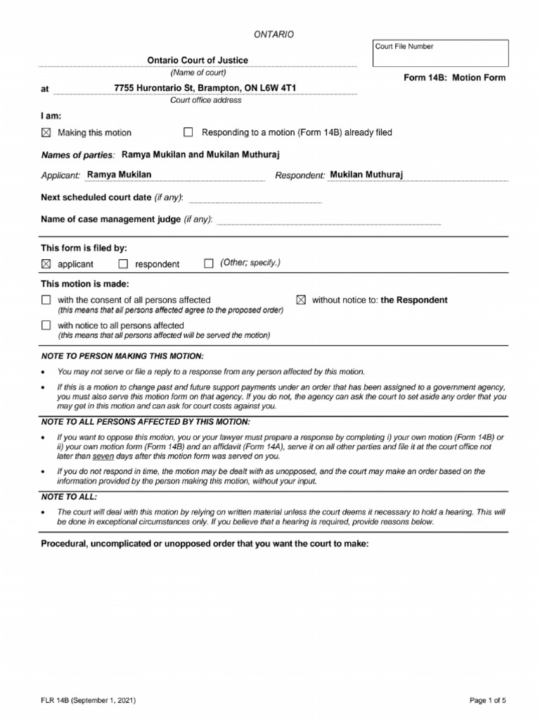 Form 14B - Applicant Mukilan - March 3, 2025 | PDF